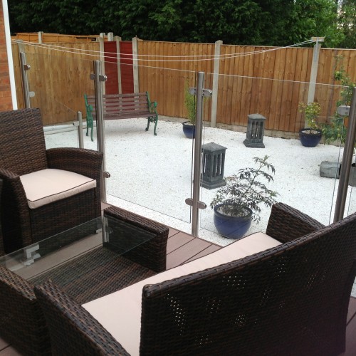 Glass WInd Screen Raised Privacy Screen