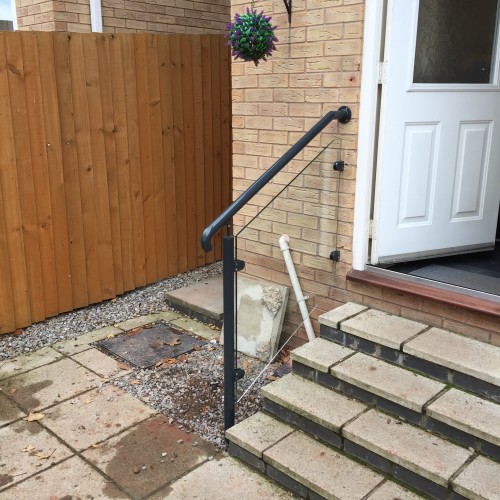 Galv-Powdercoated Glass Balustrade | Custom Colours UK - Dio-Met