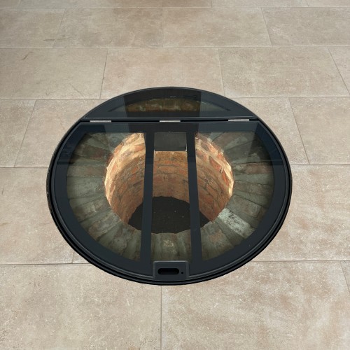 Hinged Glass Well Cover | Walk-on Access Hatch for Wells & Cellars