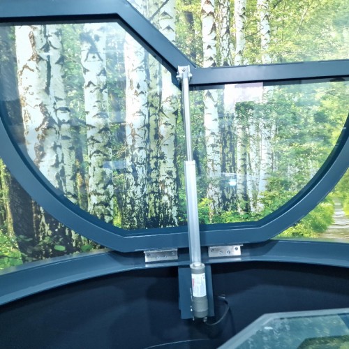 Electric Round Wine Cellar Door | UK Spiral Hatch - Dio-Met