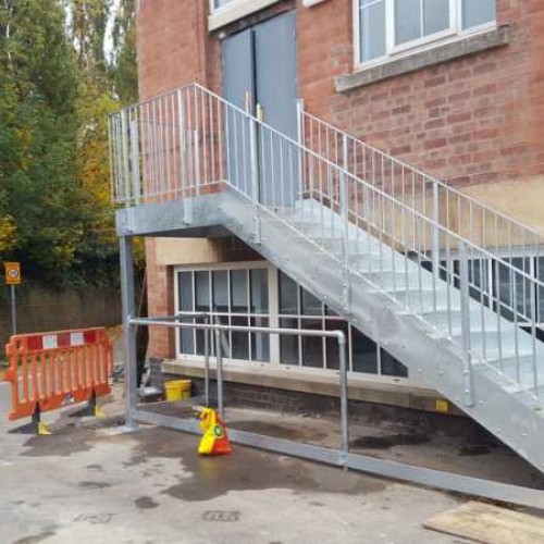 External Steel Staircase | UK DIY Kit - Dio-Met