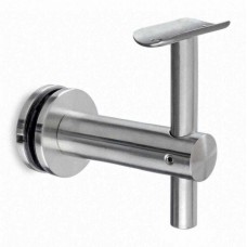 Offset glass handrail bracket