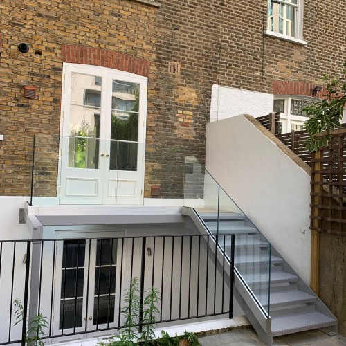 External Steel Staircase | UK DIY Kit - Dio-Met